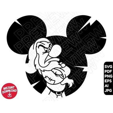 Grumpy Svg Png Clipart Cut File Outline Silhouette Inspire Uplift