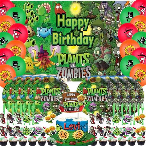 Plants Vs Zombies Party Supplies Birthday Decorations