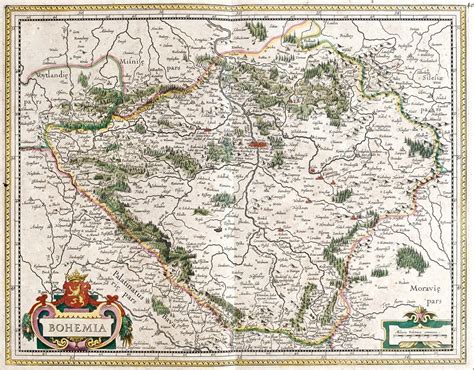 Map Of Bohemia Czech Republic By Frederick De Wit