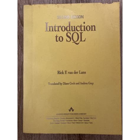หนังสือมือสอง Textbook ราคาถูก Introduction To Sql 2nd Edition ถ่ายเอกสาร Shopee Thailand