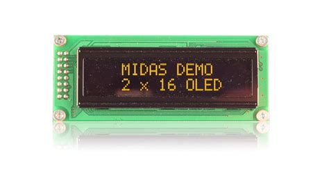 mcob21605b1v eyp midas yellow oled display cob parallel interface rs