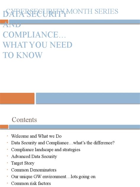2014 Ncsam Data Security And Compliance What You Need To Know Pdf
