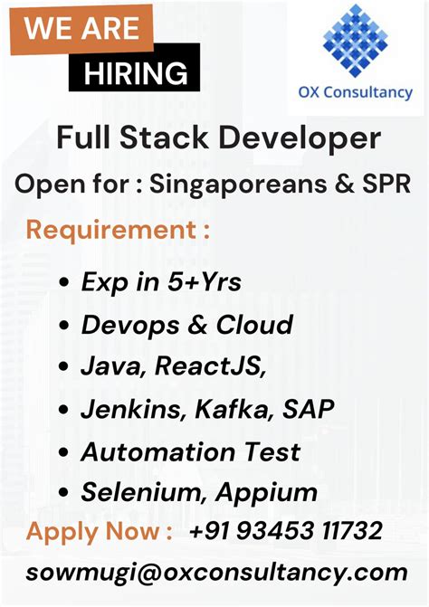 Urgent Opening For Full Stack Developer Sowmugi V