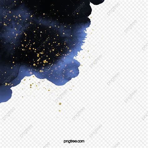 파란색 잉크 얼룩 배경 일러스트 튐 골든 도트 사치스러운 금 Png 일러스트 및 Psd 이미지 무료 다운로드 Pngtree