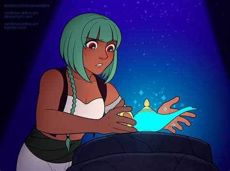 Emerald As Aladdin Commission By Rainbow Zebra Art On Deviantart