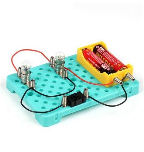 Diy 기본 회로 전기 학습 키트 물리학 교육 완구 스템 실험 실습 능력 장난감 티몬