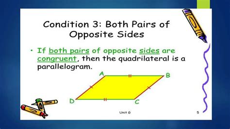 Conditions That Make A Quadrilateral A Parallelogram Pptx
