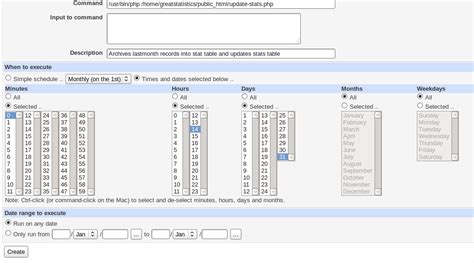 Webmin Run Cron Job On End Of Every Month Stack Overflow