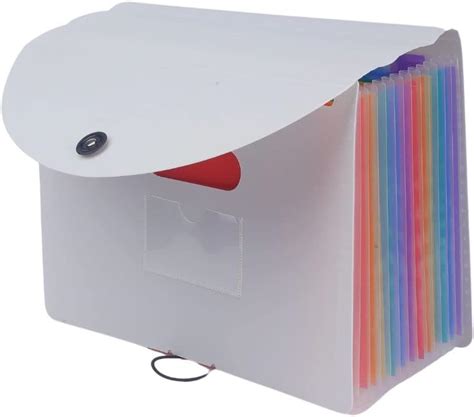 Tragbox File Organiser Box 13 Pockets Document Organiser Expanding File Folder Organiser Files