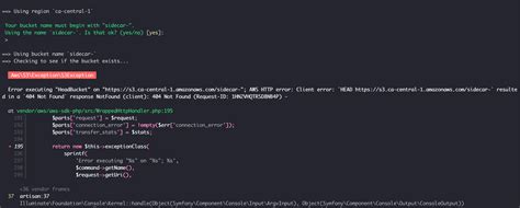 Error Executing Headbucket On S3ca Central Sidecar · Issue 9