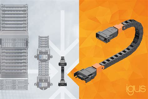 Connected In Seconds Small Plug In Energy Chain From Igus Saves 80 Assembly Time Press
