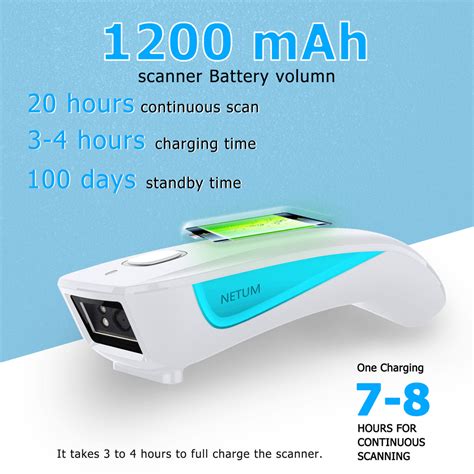 Netum C850 Upgraded Mini Wireless Qr Barcode Scanner 3 In 1 Bluetooth