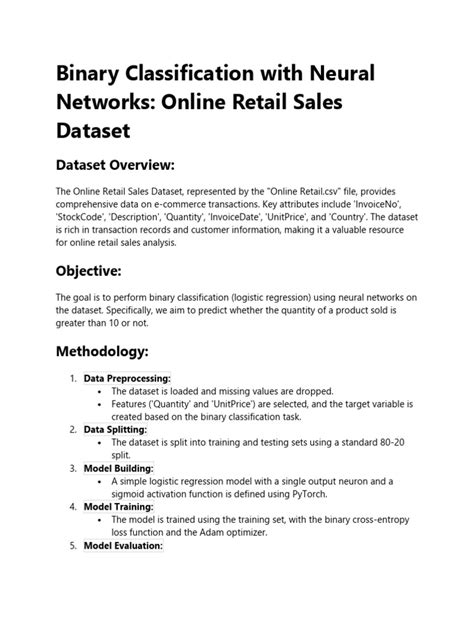 Binary Classification With Neural Networks Pdf Business Computers