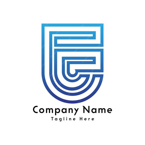 Premium Vector Eu Letter Logo Design Icon