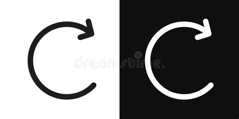 Rotate Right Icon Set Refresh Reload Restart Reset Or Recover