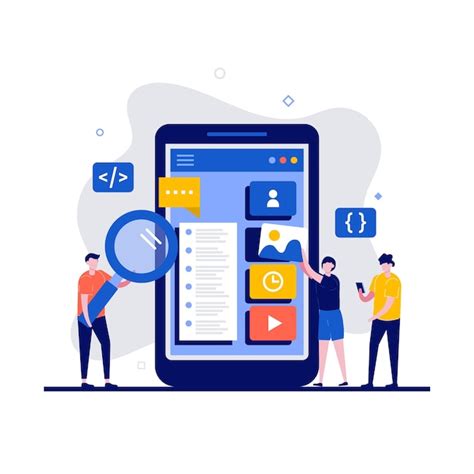 Premium Vector Ux Ui Design Concept With Character Programmer