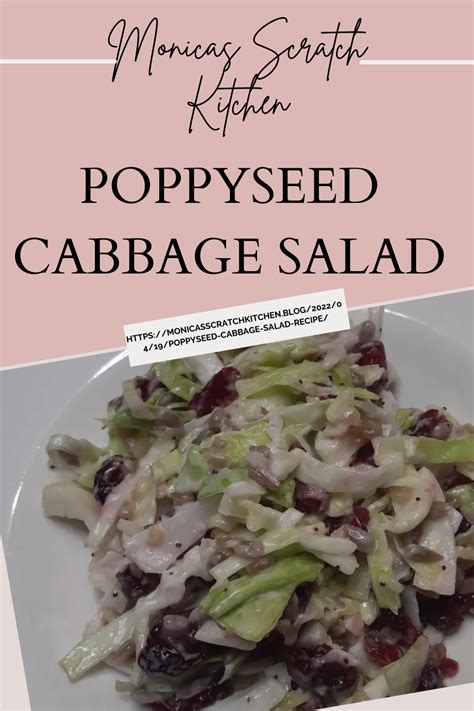 Sweet And Tangy Poppyseed Cabbage Salad