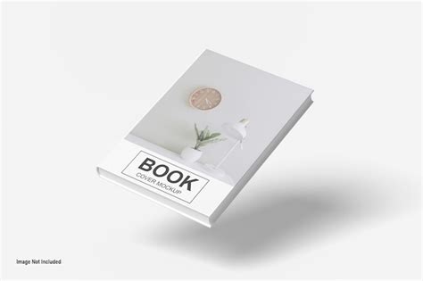 고립 된 책 표지 모형에 닫습니다 프리미엄 Psd 파일