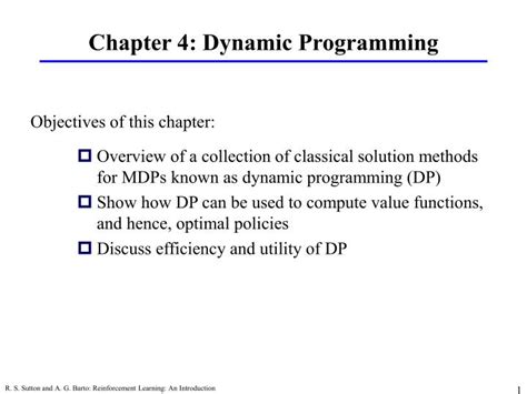 Ppt Chapter 4 Dynamic Programming Powerpoint Presentation Free