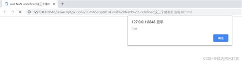null和undefined和nan的区别 null nan csdn博客