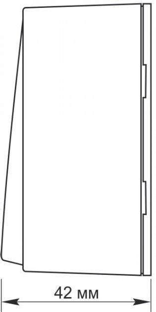 ᐉ Вимикач Videx Binera зовнішній одноклавішний Білий 3112904 • Краща ціна в Києві Україні