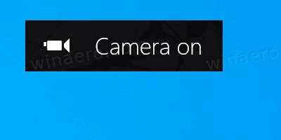 Enable Or Disable Camera On Off OSD Notifications In Windows