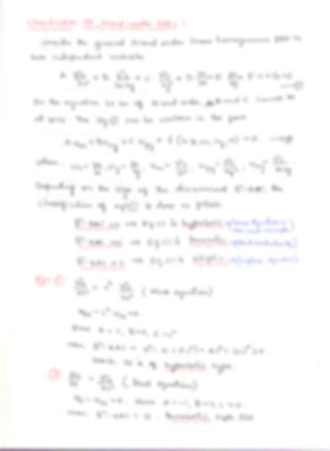 Solution Basic Concepts Of Pde And Classification Of Second Order Pde