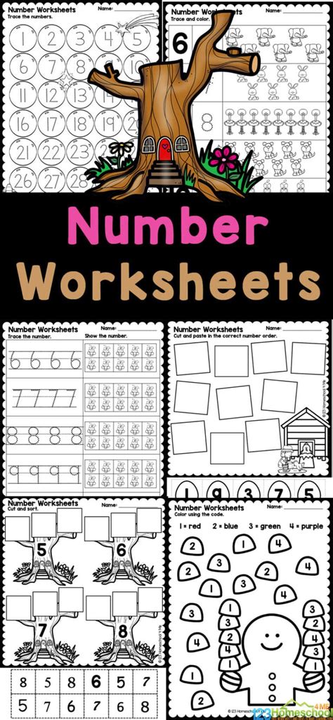 Free Printable Numbers 1 To 20 Worksheets
