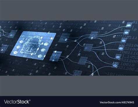 Internet Digital Security Technology Concept Vector Image