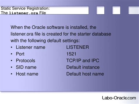 Ppt Basic Oracle Net Server Side Configuration Powerpoint