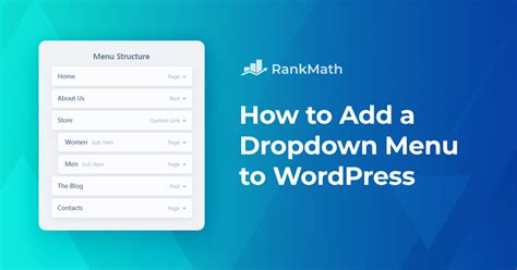 how to add a dropdown menu to wordpress a beginner s guide rank math