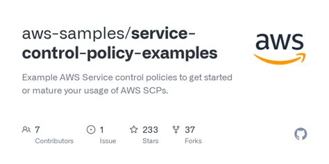 Amaan Khan On Linkedin Github Aws Samplesservice Control Policy