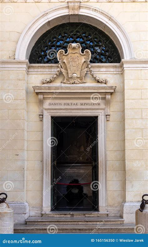 The Monumental Tomb Of The Most Famous Italian Poet Dante Alighieri In