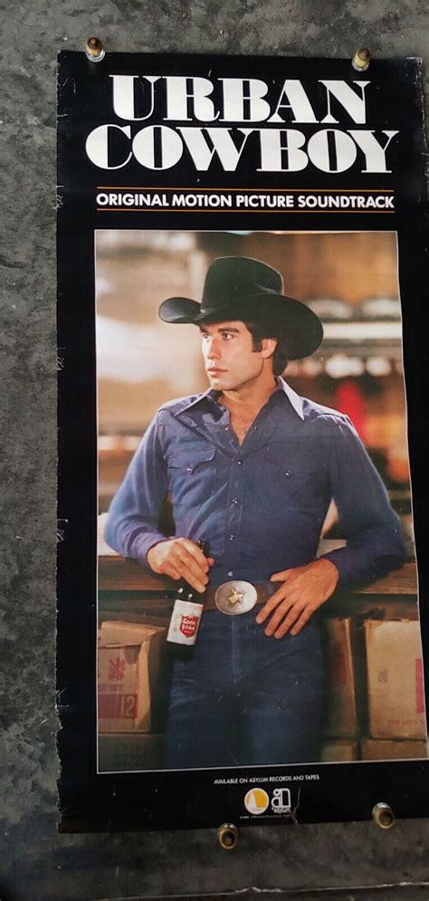 Orig 1980 Urban Cowboy Soundtrack Instore Promo Poster Travolta Lone