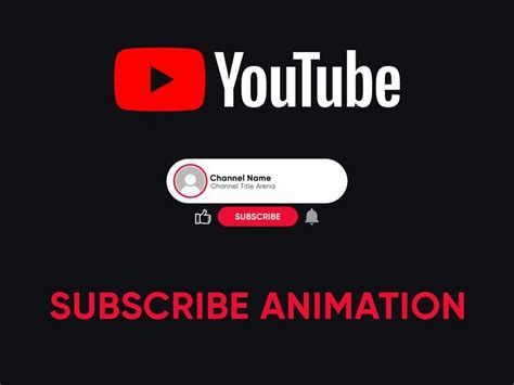 Animated Youtube Subscribe Button Overlay Personalized Lower Area