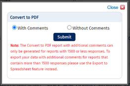 View Or Export Open Ended Responses E G Comments SurveyMethods Knowledge Base