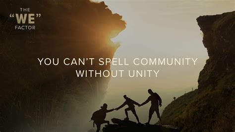 you can t spell community without unity cornerstone christian community church