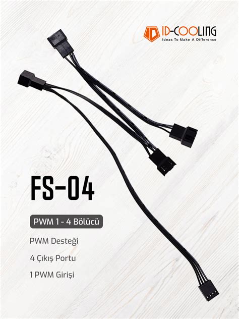ID COOLING FS 04 PWM 1 4 Splitter Fan Çoklayıcı Fiyat Gelbura com