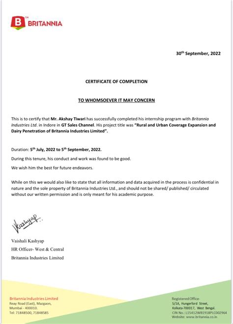 Akshay Tiwari On Linkedin Internshipprogram Internationalbusiness Britannia