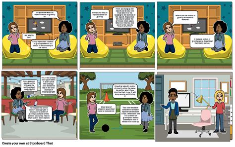 Center Of Gravity Cartoon Strip Storyboard By Unknownperson3000