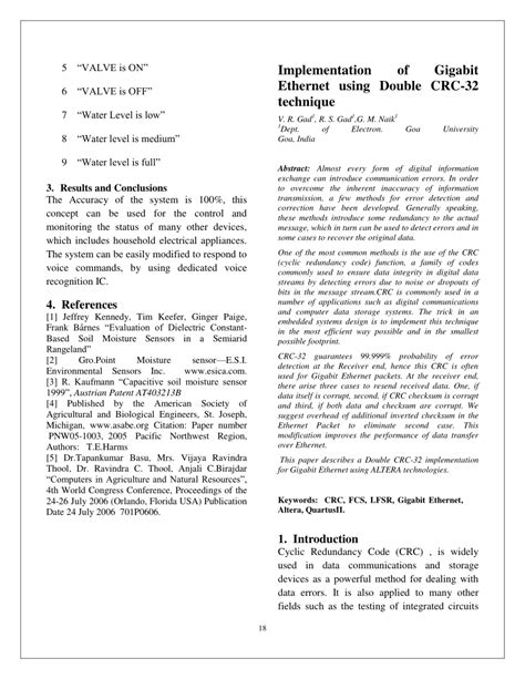 Pdf Implementation Of Gigabit Ethernet Using Double Crc 32 Technique