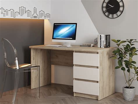 Купить Стол письменный Бостон СП 001 дуб крафт серый кашемир по цене 13090 руб в