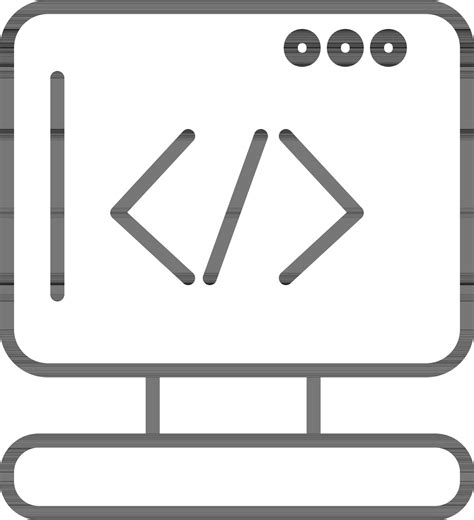 Line Art Illustration Of Web Development Icon Vector Art At Vecteezy