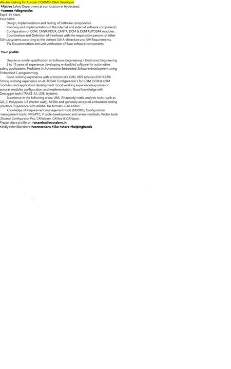 Anantha Reddy Pennabadi On Linkedin Active Comms Diagnostics