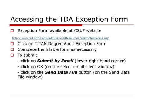 Ppt Titan Degree Audit Tda Powerpoint Presentation Free Download