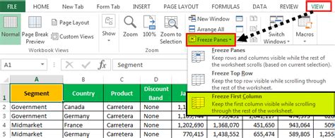freeze columns in excel step by step guide and examples