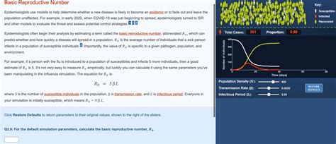 Solved Basic Reproductive Number Epidemiologists Use Models
