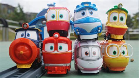 로봇트레인 케이 맥시 지니 알프 빅토르 덕 샐리 변신 기차 놀이 [소닉토이] Youtube