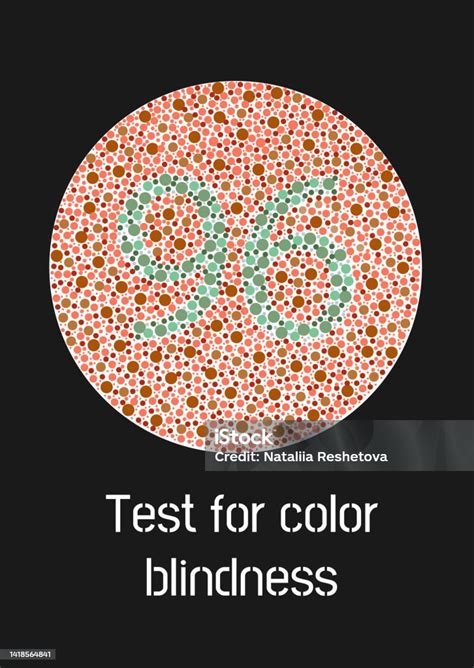 이시하라 색맹 검사 컬러 블라인드 테스트 색맹인을위한 녹색 번호 96 벡터 일러스트레이션 90세 이상에 대한 스톡 벡터 아트 및 기타 이미지 Istock