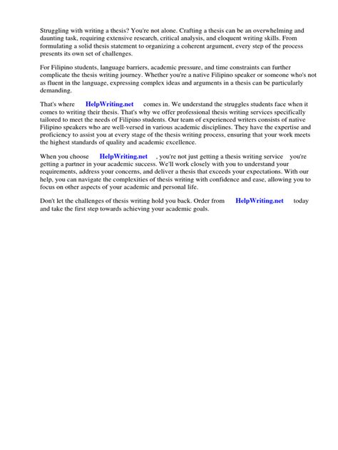 Filipino Thesis Writers Pdf Tagalog Language Thesis